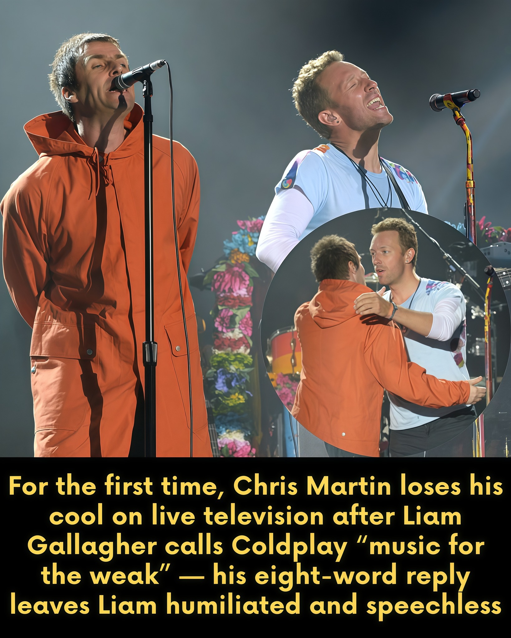 For the first time, Chris Martin loses his cool on live television ...