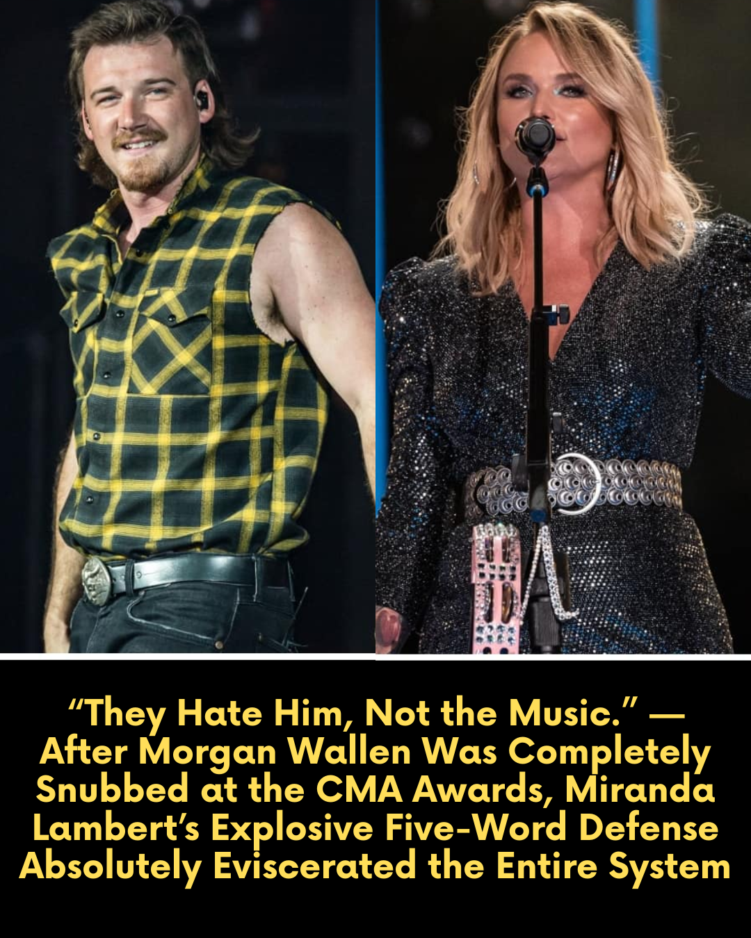 “They Hate Him, Not the Music.” — After Morgan Wallen Was Completely Snubbed at the CMA Awards ...