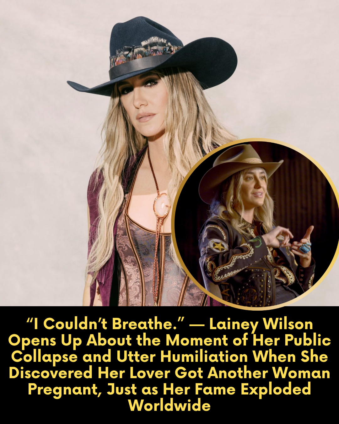 “I Couldn’t Breathe.” — Lainey Wilson Opens Up About the Moment of Her ...