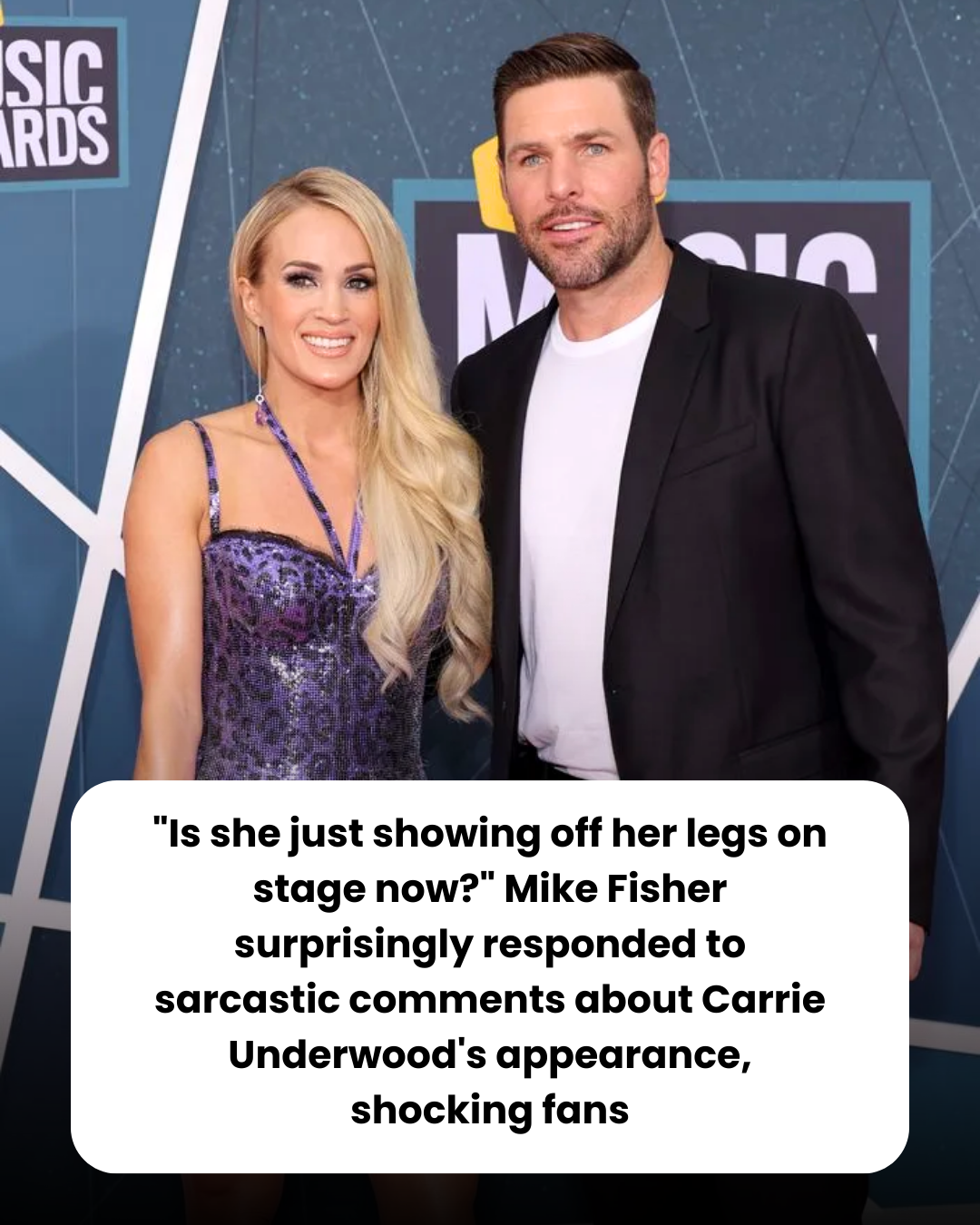 “Is she just showing off her legs on stage now?” Mike Fisher surprisingly responded to sarcastic ...